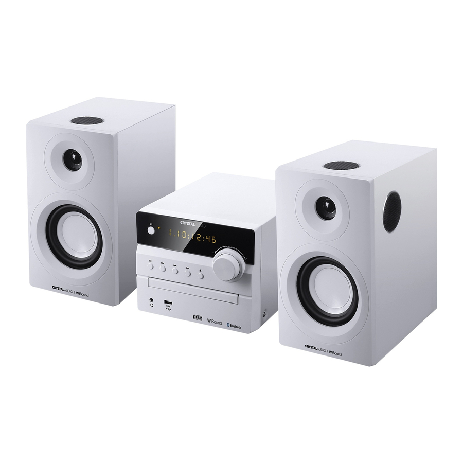 Crystal Audio 3D-HIFI360 - Mini Hi-fi System Quick Guide | ManualsLib