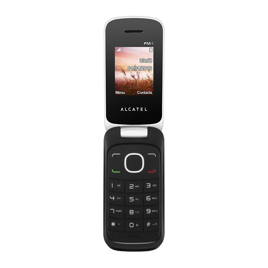 ALCATEL OneTouch 1030A - Mobile Phone Quick Start Guide | ManualsLib