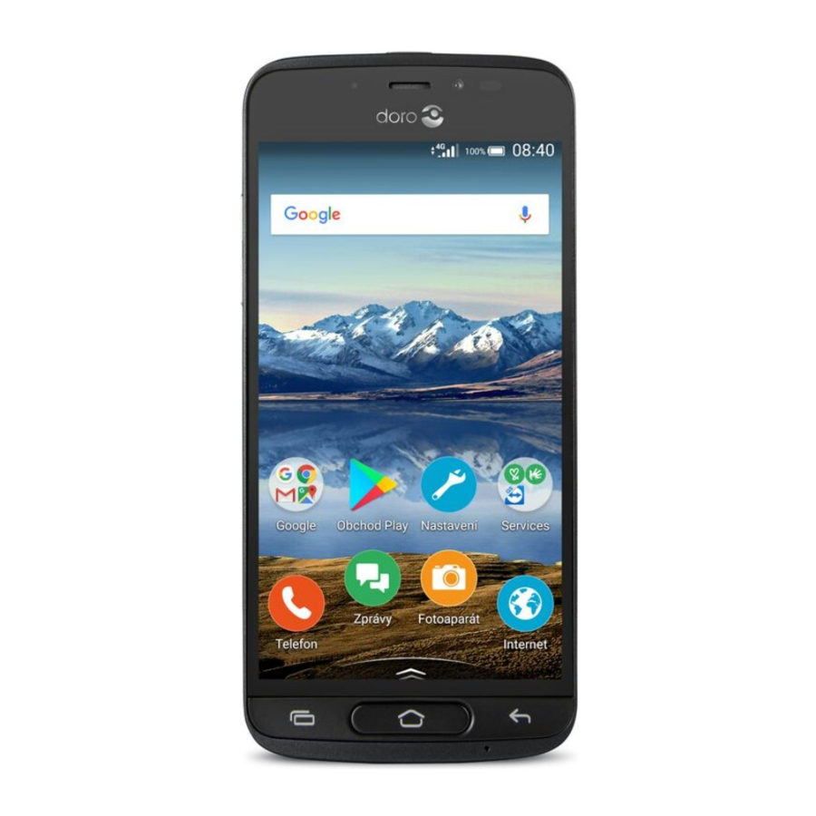 Doro 8040 - Smartphone Quick Start Guide | ManualsLib