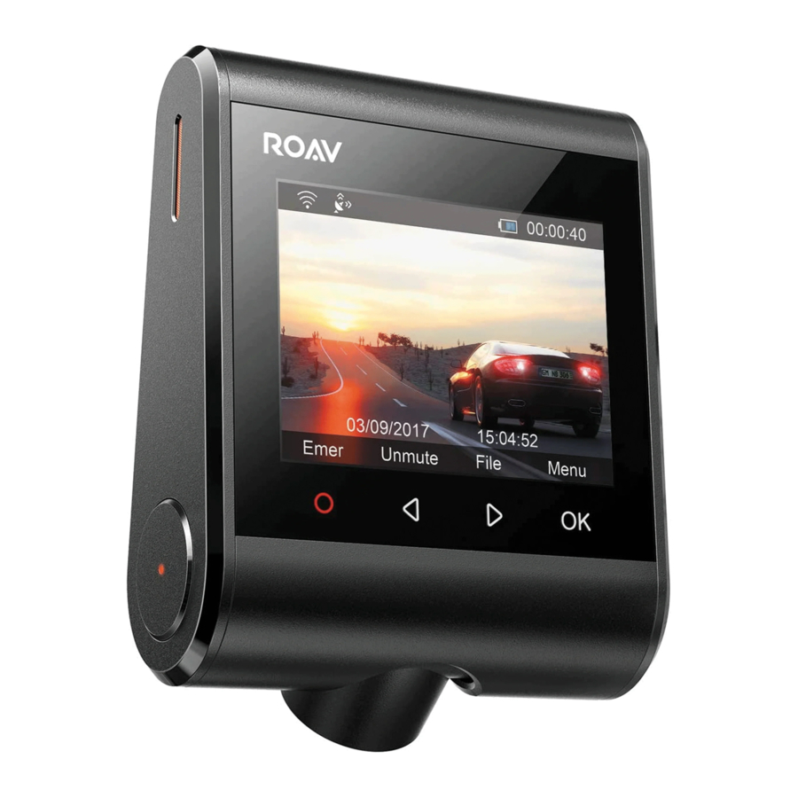 ROAV DASHCAM C1 - Dashcam Manual | ManualsLib