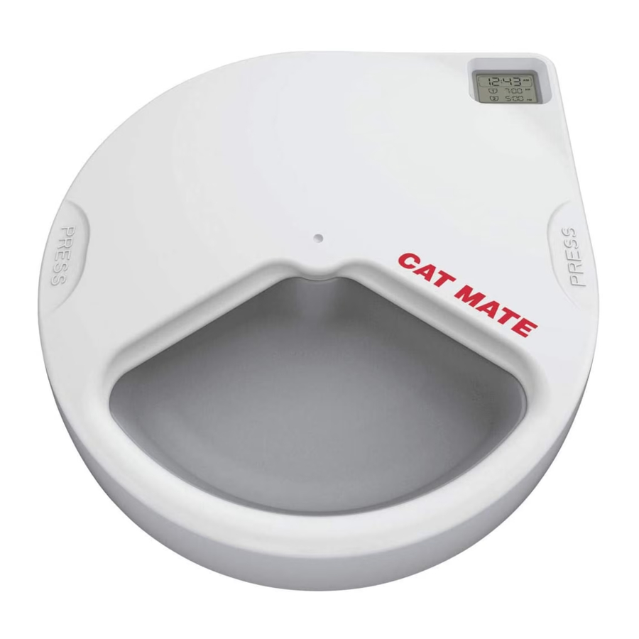 CAT MATE C300 Automatic Pet Feeder with Digital Timer Manual | ManualsLib