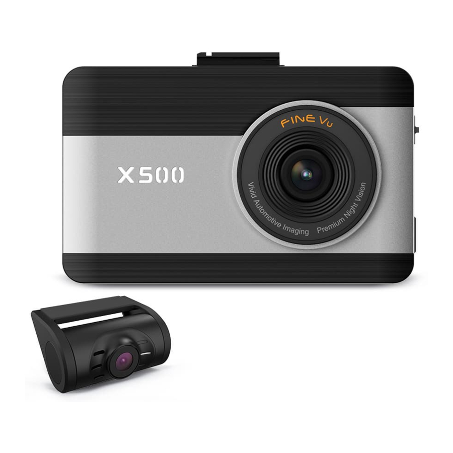 FineVu X500 - Dash Cam Manual | ManualsLib