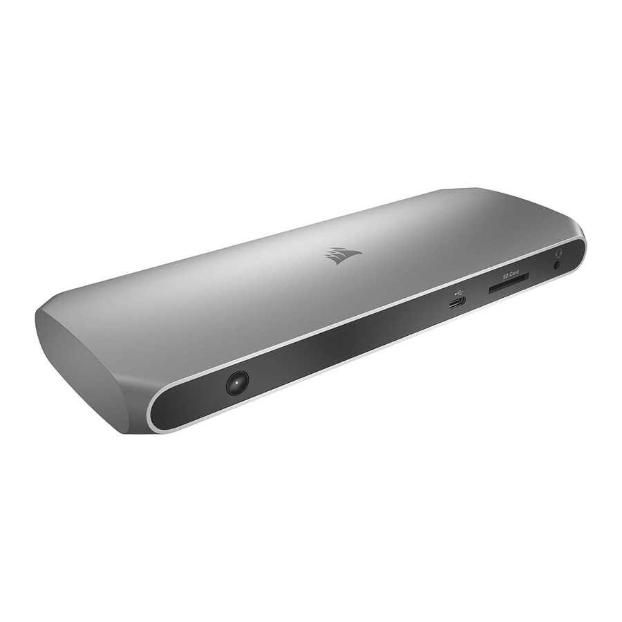 Corsair TBT 100 - Thunderbolt 3 Dock Manual | ManualsLib