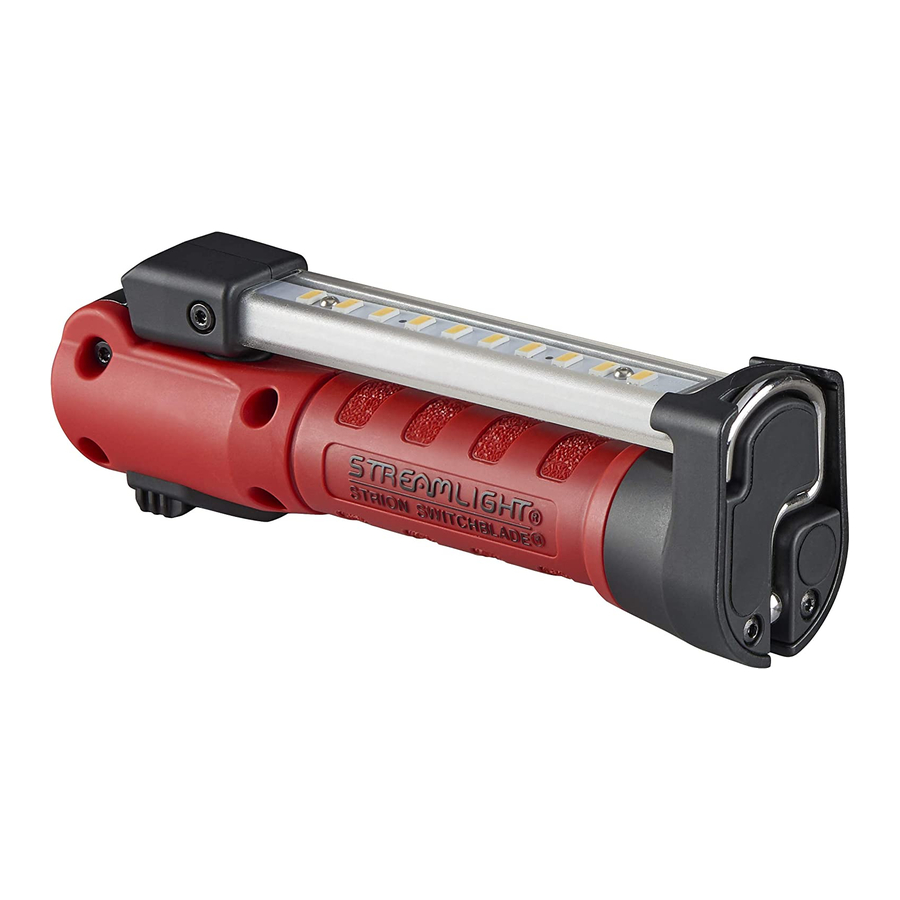 StreamLight STRION SWITCHBLADE - Rechargable LED Light Bar Manual ...