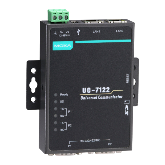 MOXA TECHNOLOGIES UC-7122 USER MANUAL Pdf Download | ManualsLib