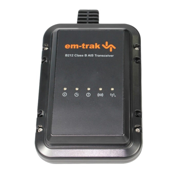 EM-TRAK B212 PRODUCT MANUAL Pdf Download | ManualsLib