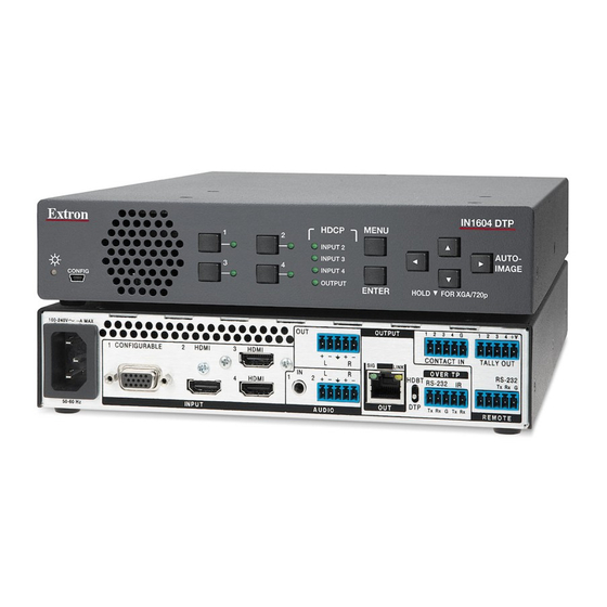 EXTRON ELECTRONICS IN1604 SERIES SETUP MANUAL Pdf Download | ManualsLib