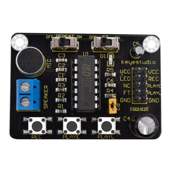 KEYESTUDIO ISD1820 QUICK START MANUAL Pdf Download | ManualsLib