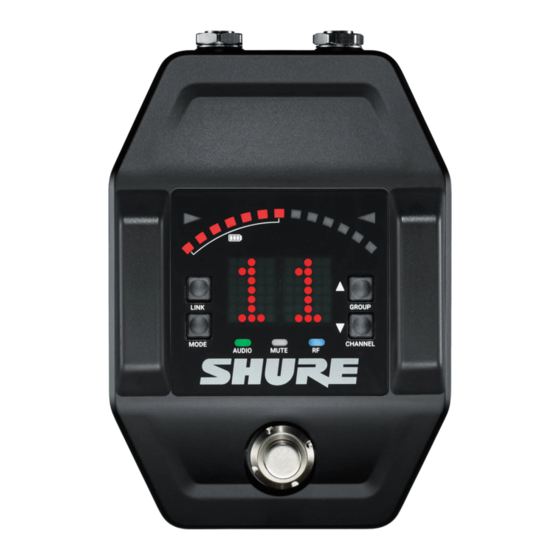 SHURE GLXD6+ MANUAL Pdf Download | ManualsLib