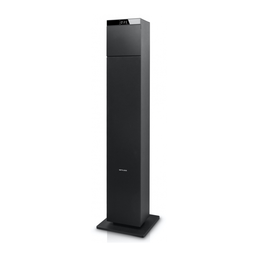 Muse M-1325 BTC - Bluetooth Speaker With FM Radio Manual | ManualsLib