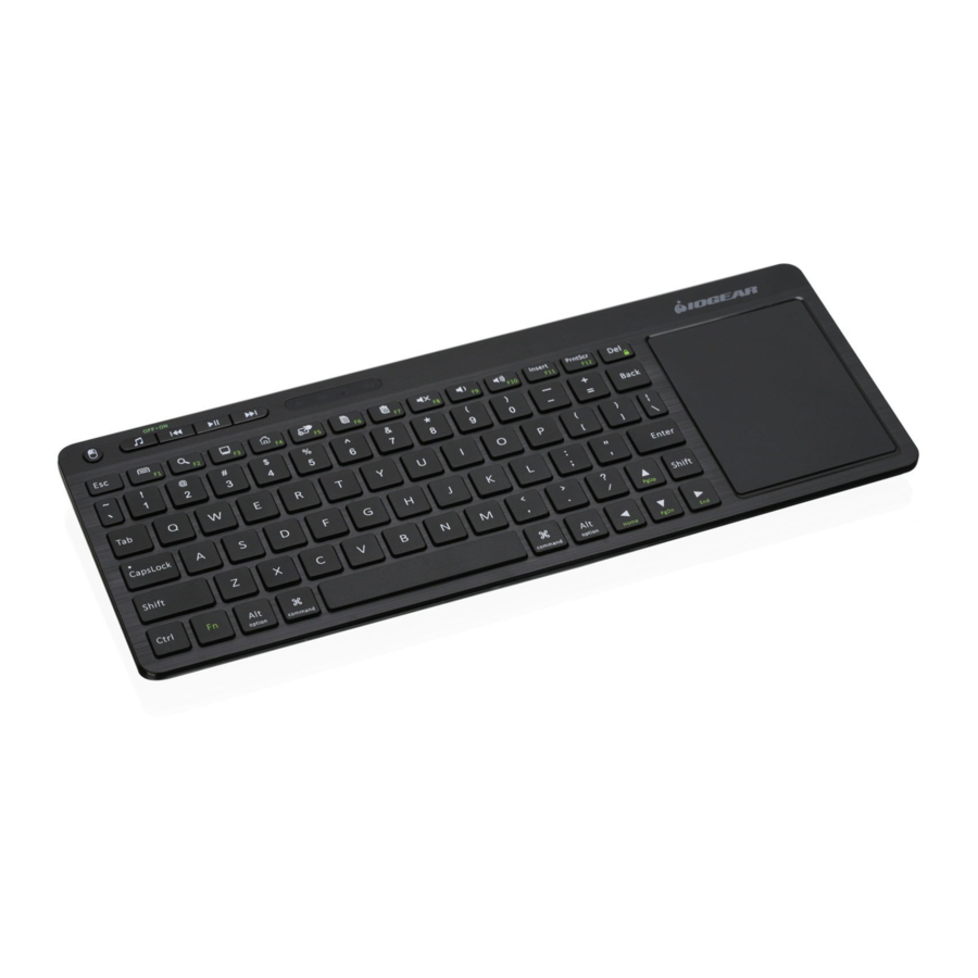 IOGear GKM562R - Compact 2.4GHz Multimedia Keyboard With Touch Pad ...