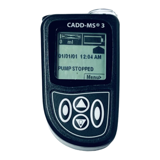 SMITHS MEDICAL CADD-MS 3 OPERATOR'S MANUAL Pdf Download | ManualsLib