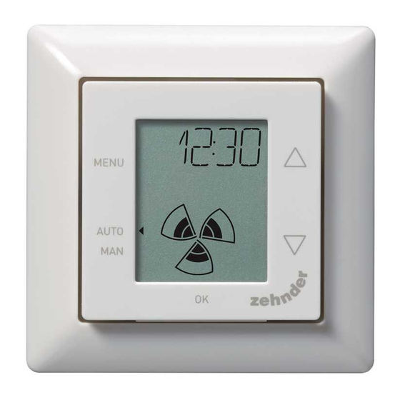 ZEHNDER RITTLING COMFOSENSE CH MANUAL Pdf Download | ManualsLib