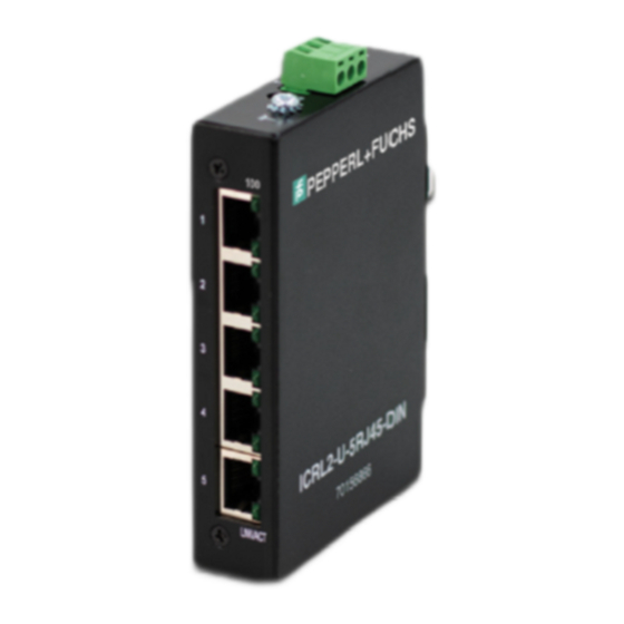 PEPPERL+FUCHS ROCKETLINX ICRL2-U-5RJ45-DIN MANUAL Pdf Download | ManualsLib