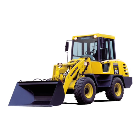 KOMATSU WA65-3 OPERATION & MAINTENANCE MANUAL Pdf Download | ManualsLib