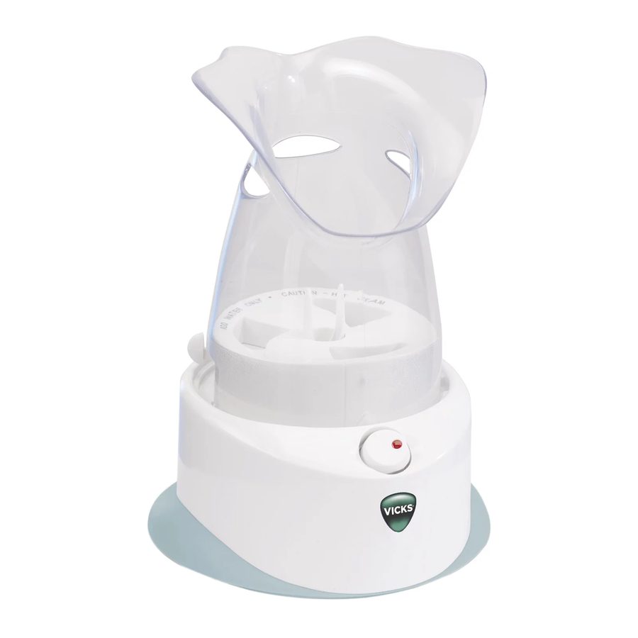 Vicks V1200 - Steam Inhaler Manual | ManualsLib