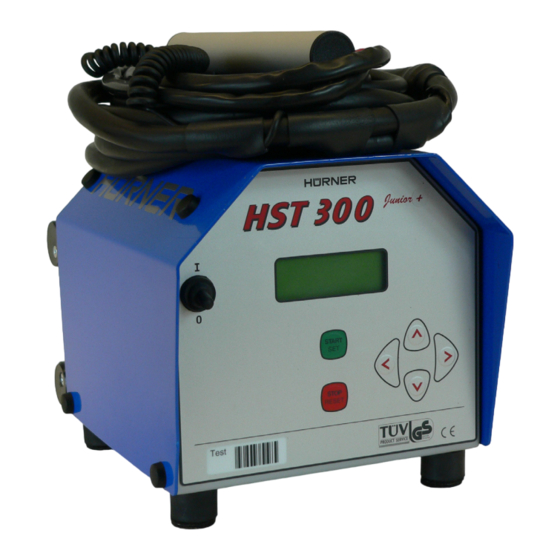 HURNER JUNIOR+ HST300 USER MANUAL Pdf Download | ManualsLib