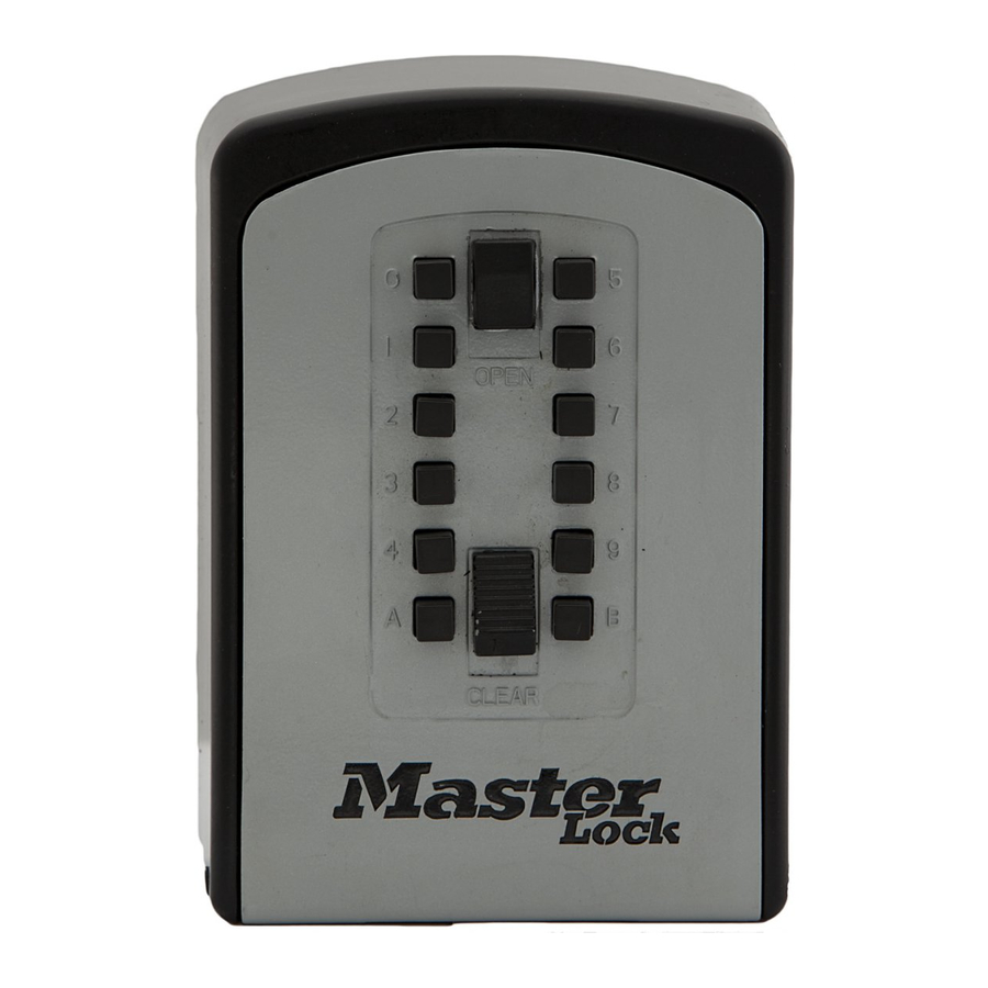 Master Lock Select Access 5412EURD Manual | ManualsLib