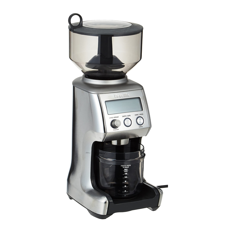 Breville Smart Grinder Pro Manual | ManualsLib
