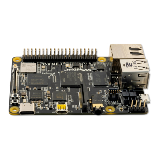 AVNET RZBOARD V2L HARDWARE USER'S MANUAL Pdf Download | ManualsLib