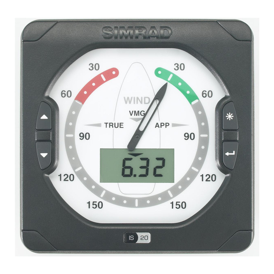 SIMRAD IS20 WIND QUICK REFERENCE MANUAL Pdf Download | ManualsLib