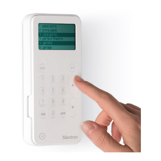 Nice Silenya Adv 7025 - LCD Keypad Manual | ManualsLib