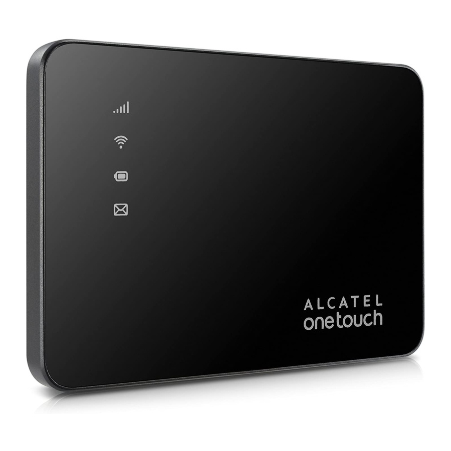 Alcatel One Touch Link 4G Y858 Quick Start Guide | ManualsLib