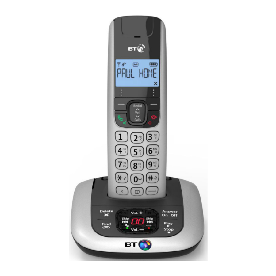 BT BT3520 - Digital Cordless Phone User Guide | ManualsLib