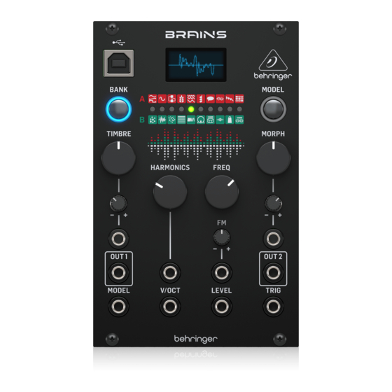 BEHRINGER BRAINS QUICK START MANUAL Pdf Download | ManualsLib