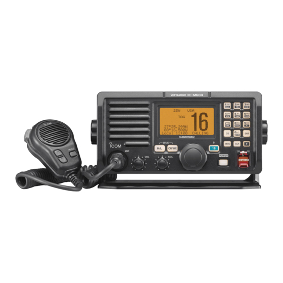 ICOM IC-M604A INSTRUCTION MANUAL Pdf Download | ManualsLib