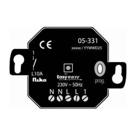 NIKO EASYWAVE 05-331 MANUAL Pdf Download | ManualsLib