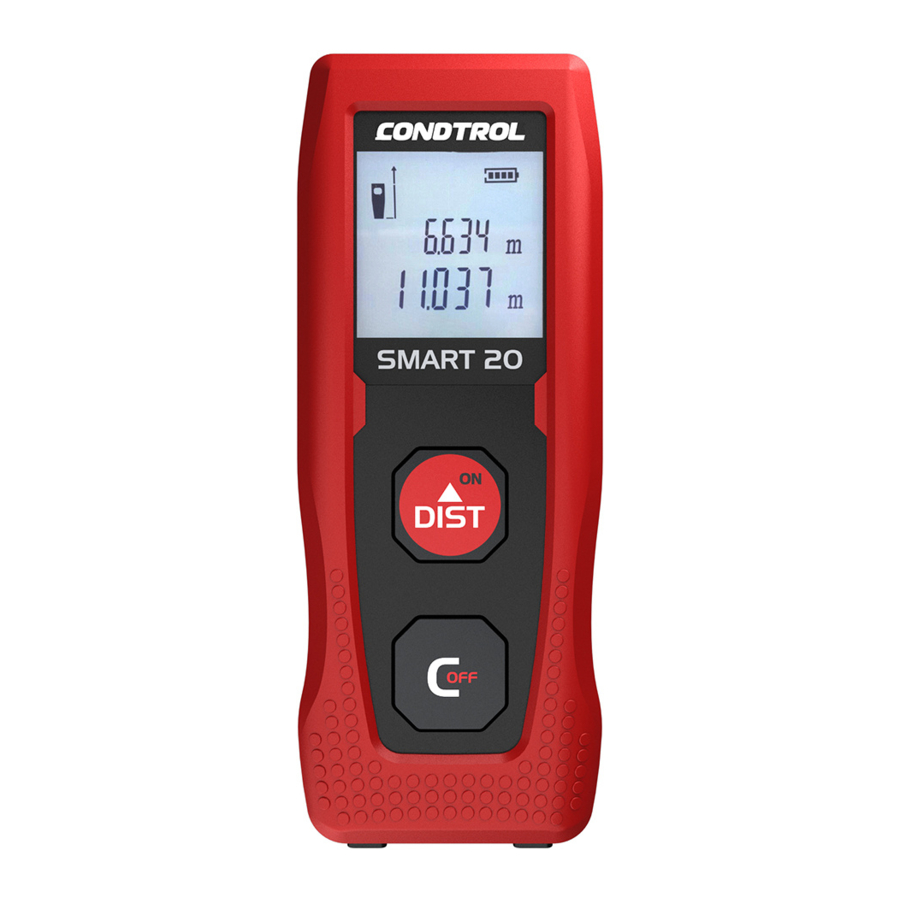 CONDTROL SMART 20 - Laser Distance Meter Manual | ManualsLib