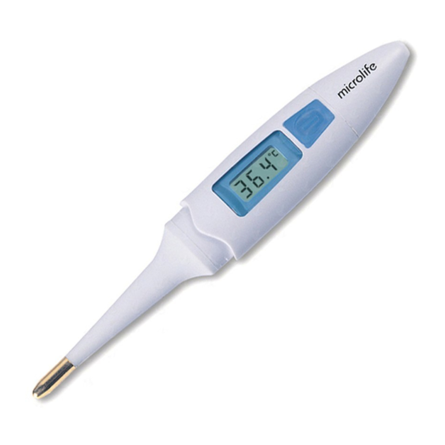 Microlife MT 200 - Thermometer Manual | ManualsLib