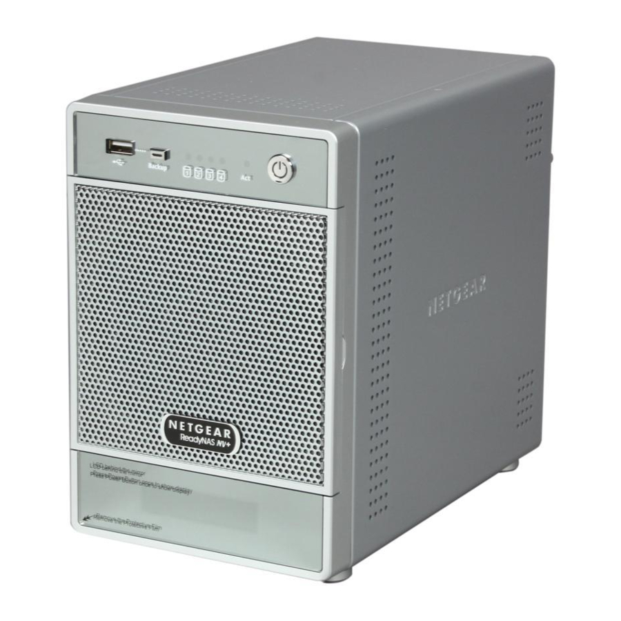 NETGEAR ReadyNAS NV+ - Network Storage Server Installation Guide ...