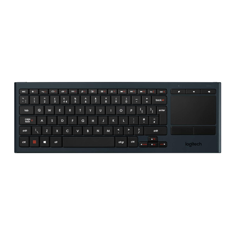 Logitech K830 - Keyboard Setup Guide | ManualsLib