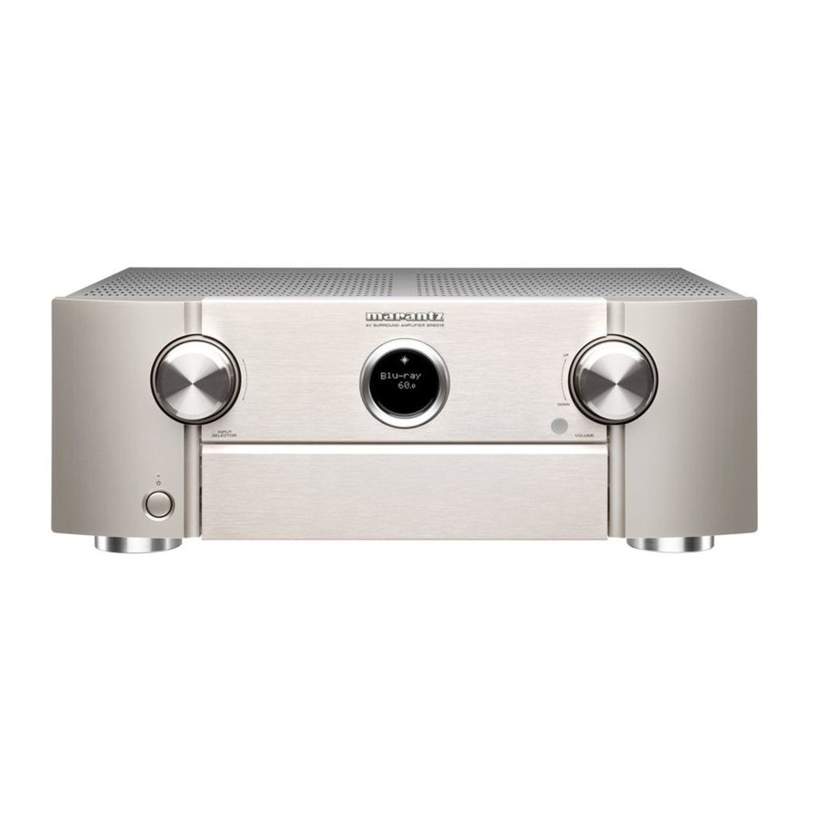 Marantz SR6015 - AV Surround Receiver Quick Start Guide | ManualsLib