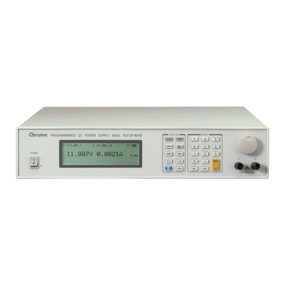 CHROMA 62000P SERIES OPERATING & PROGRAMMING MANUAL Pdf Download ...