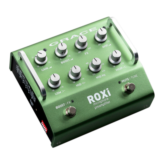 GRACE ROXI OWNER'S MANUAL Pdf Download | ManualsLib