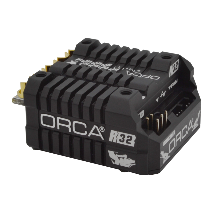 Orca R32 - Speed Control Manual | ManualsLib