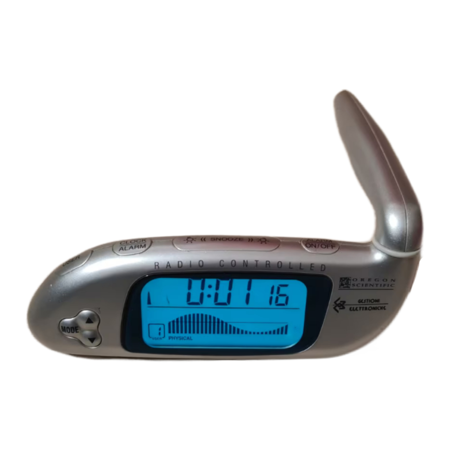 Oregon Scientific RM602 - Biorhythm RF Clock Manual | ManualsLib
