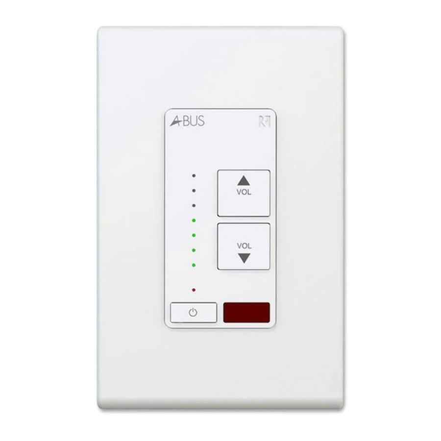 Russound A-K4 - Amplified Keypad for A-BUS System Manual | ManualsLib