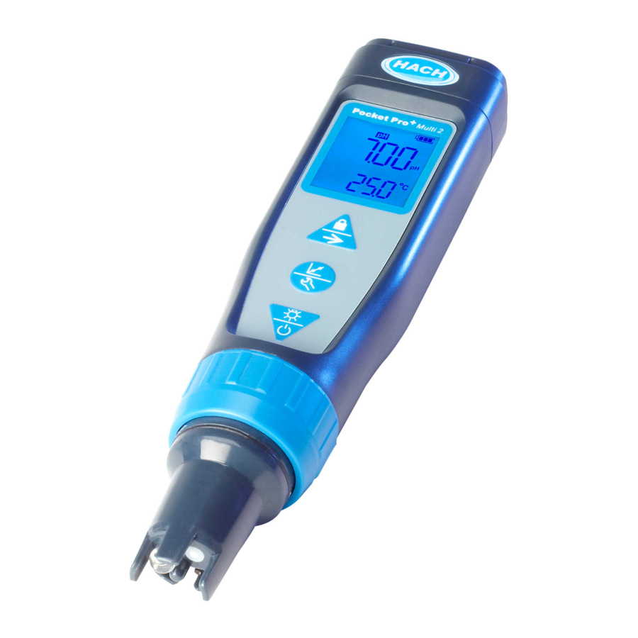 Hach LANGE Pocket Pro+ Multi 2 - Tester Manual | ManualsLib Hach LANGE Pocket Pro+ Multi 2 - Tester Manual | ManualsLib
