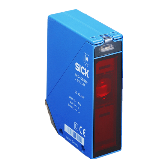 SICK WS24-2 OPERATING INSTRUCTIONS MANUAL Pdf Download | ManualsLib