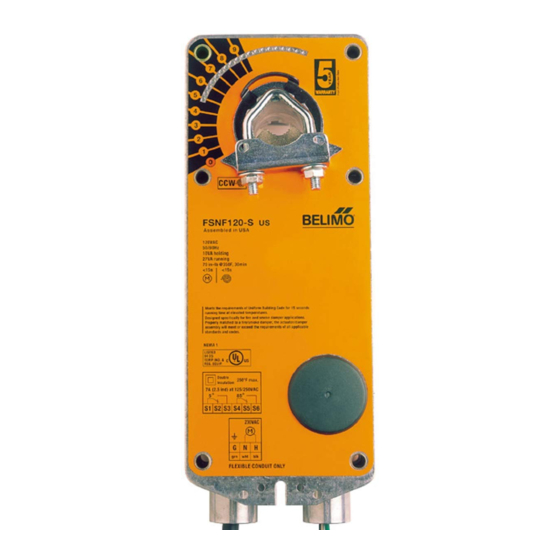 BELIMO FSNF230 QUICK START MANUAL Pdf Download | ManualsLib