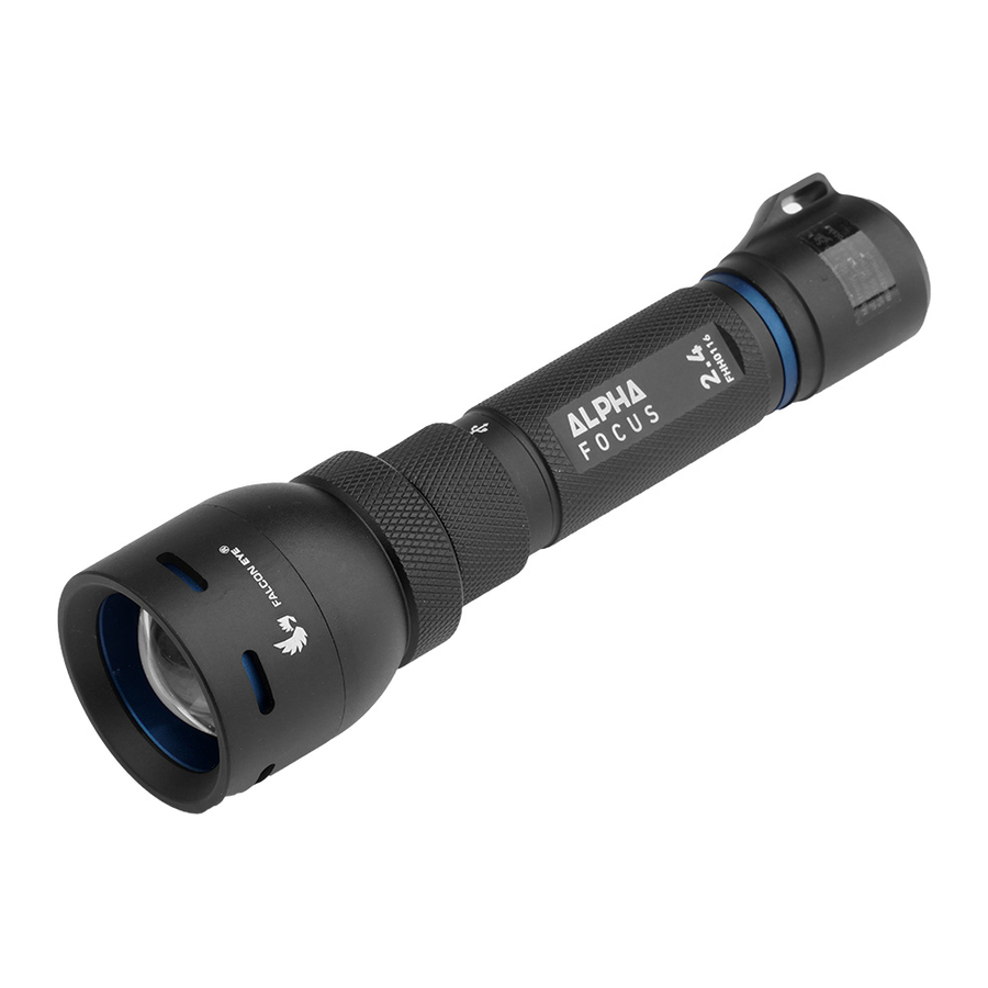 FALCON EYE ALPHA FOCUS 2.4 FHH0116 - 500 Lumens LED Flashlight Manual ...