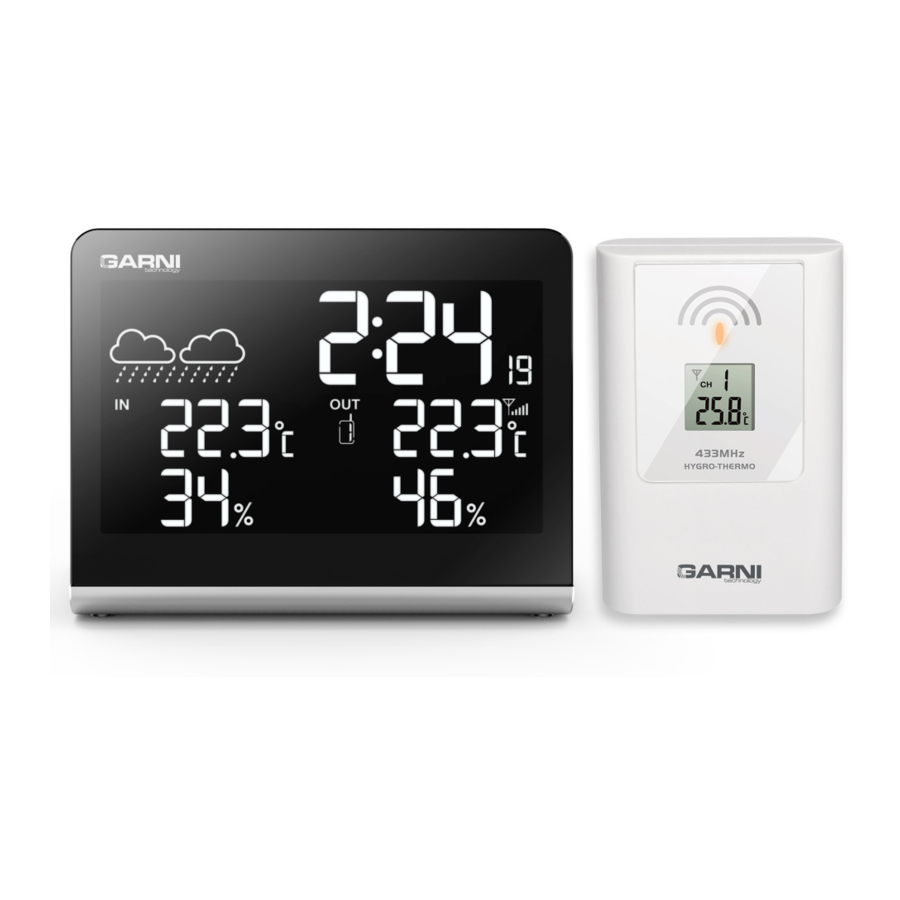 Garni 535 Arcus - Radio Controlled Clock With Temperature And Humidity ...