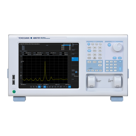 YOKOGAWA AQ6375E USER MANUAL Pdf Download | ManualsLib