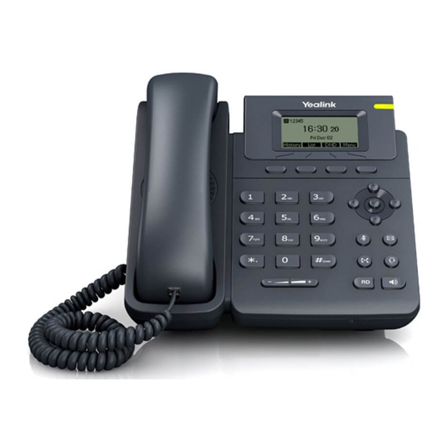 Yealink T19 - Telephone Quick Reference User Guide | ManualsLib