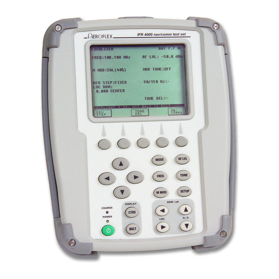 AEROFLEX IFR 4000 MAINTENANCE MANUAL Pdf Download | ManualsLib