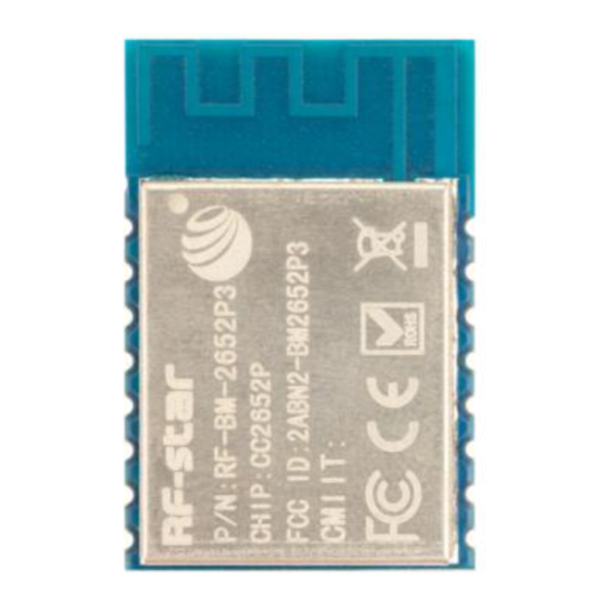 RF-STAR SIMPLELINK RF-BM-2652P3 CC2652P MANUAL Pdf Download | ManualsLib